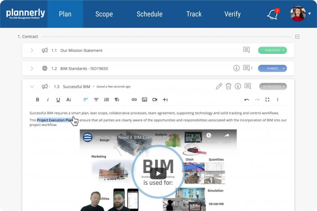 BIM Execution Plan (BEP) Software - Plannerly